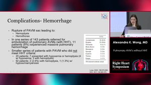 Pulmonary AVM’s Without HHT | Vumedi