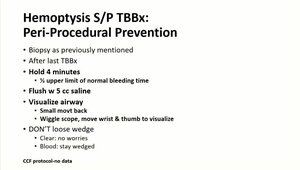 Prevention and Management of Bleeding During Bronchoscopy | Vumedi