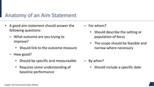Creating a Diabetes-Focused Aim Statement and Measures | Vumedi