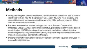 WCLC 2025 Insights: Real-World Treatment of Osimertinib Monotherapy vs ...