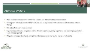 Foslevodopa/Foscarbidopa Subcutaneous Infusion for Parkinson Disease ...