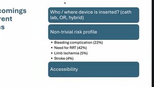 Novel Percutaneous Devices in the Management of Cardiogenic Shock | Vumedi
