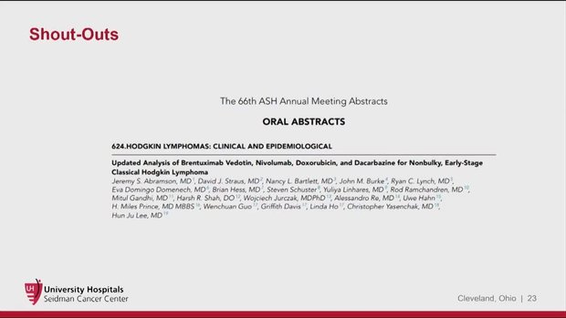 ASH 2024 Review: Key Updates in Hodgkin Lymphoma | Vumedi