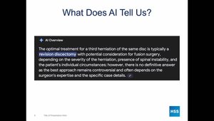 MIS Decompression Is the Optimal Treatment | Vumedi