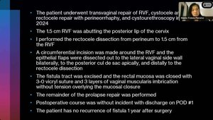 Pessary Induced Rectovaginal Fistula | Vumedi